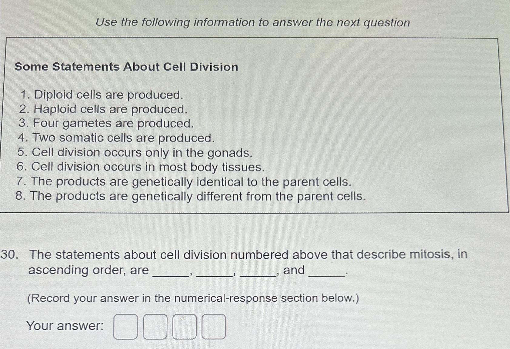 Solved Use the following information to answer the next | Chegg.com