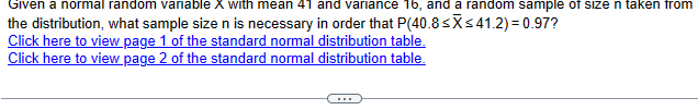 Solved Given a normal random variable x ﻿with mean 41 ﻿and | Chegg.com