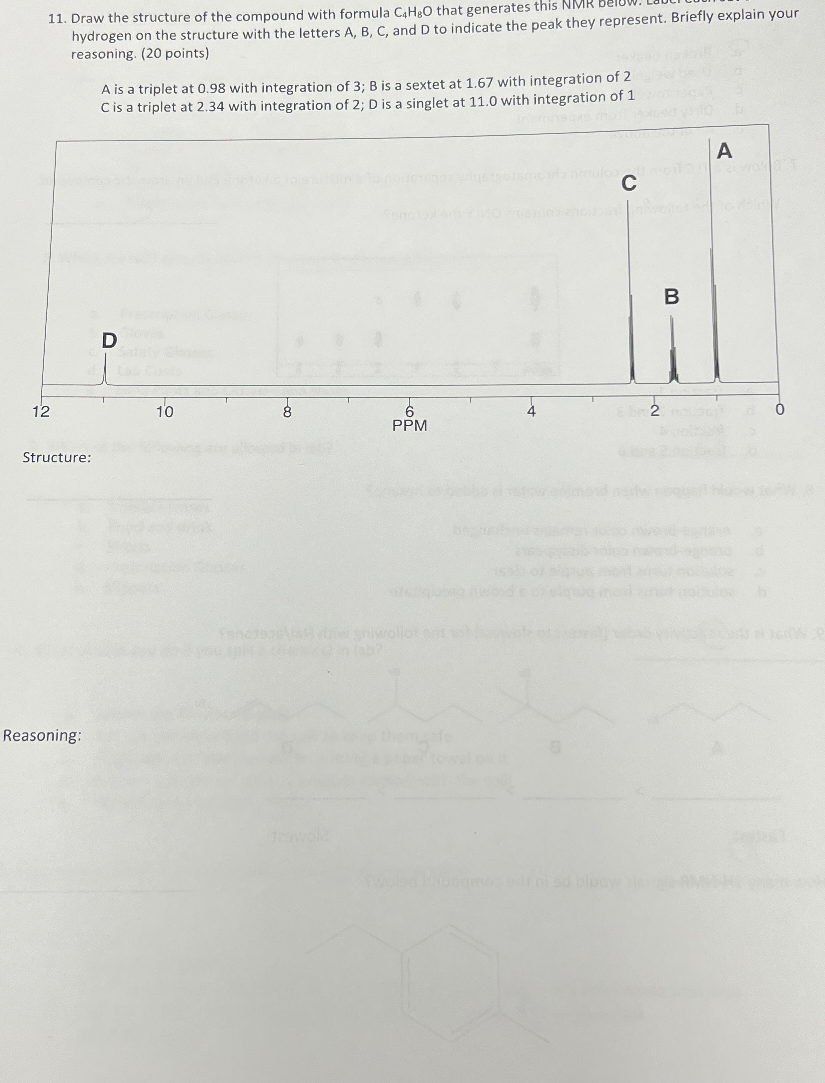 Solved Draw The Structure Of The Compound With Formula C4h8o