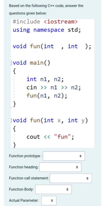 Solved Based on the following C++ code, answer the questions | Chegg.com