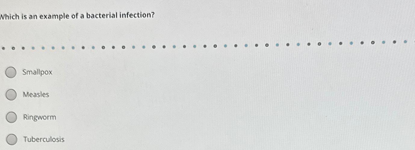 Solved Which is an example of a bacterial | Chegg.com