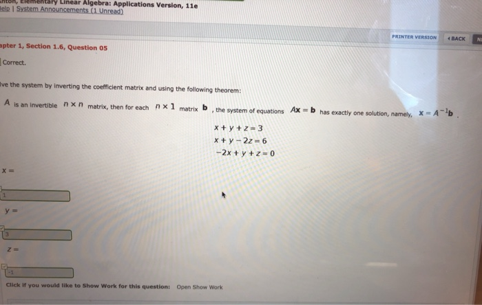 Solved Incon, Elementary Linear Algebra: Applications | Chegg.com