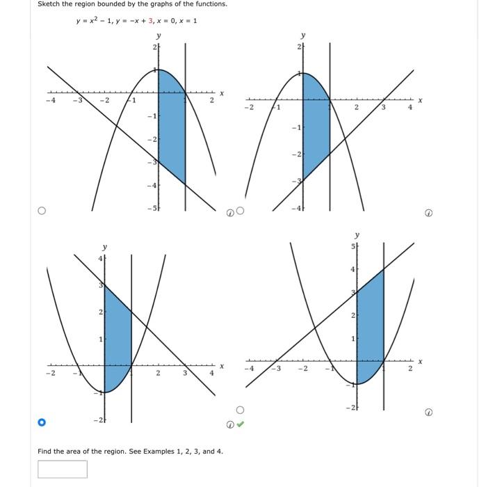 Solved Sketch the region bounded by the graphs of the | Chegg.com