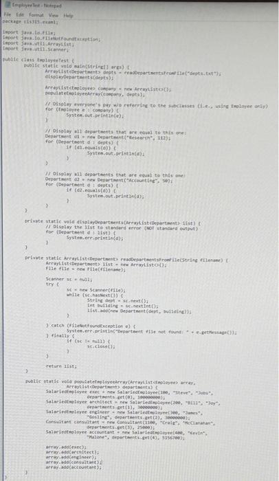 Solved Cis 315 Advanced Object Oriented Programming Files
