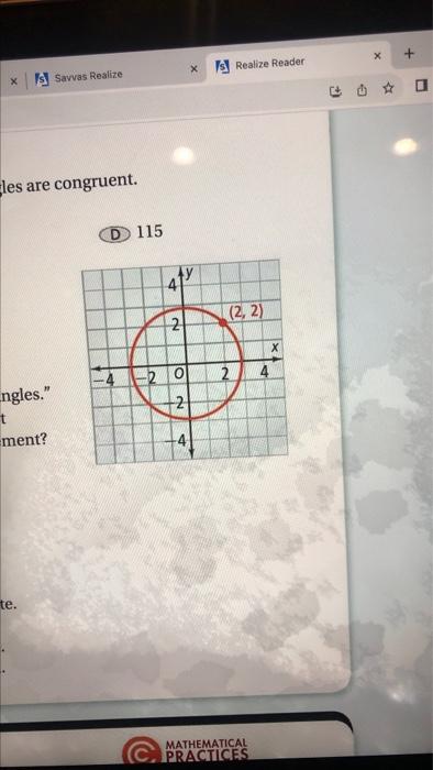 Solved The center of the circle is at the origin. What is | Chegg.com