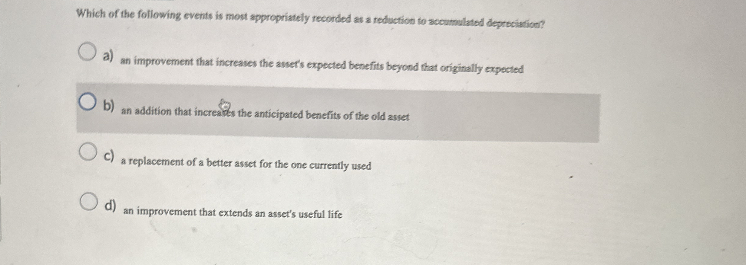 Solved Which of the following events is most appropriately | Chegg.com