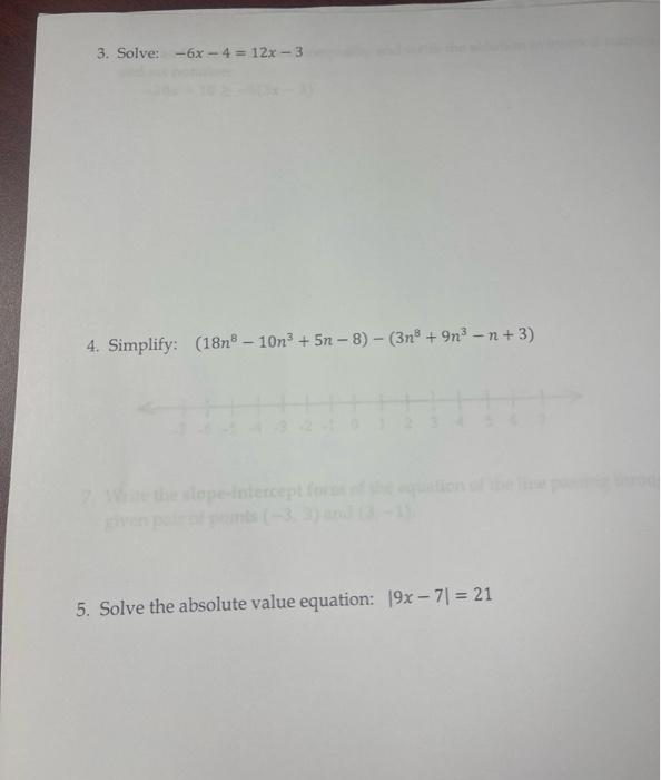 Solved 6. Solve and graph the linear inequality and write | Chegg.com