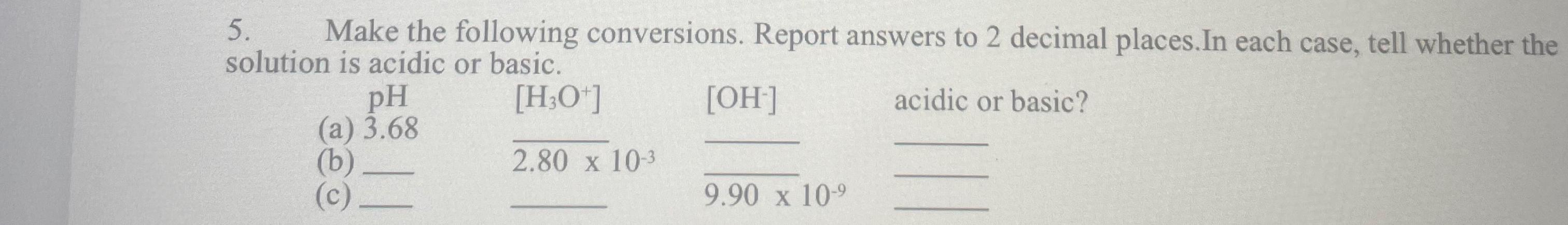 Solved Make the following conversions. Report answers to 2 | Chegg.com
