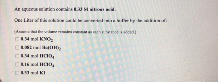 Solved An aqueous solution contains 0.26 M ammonia. One | Chegg.com