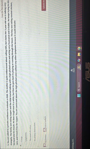 Solved Time On This Questio5. ﻿You are called to a private | Chegg.com