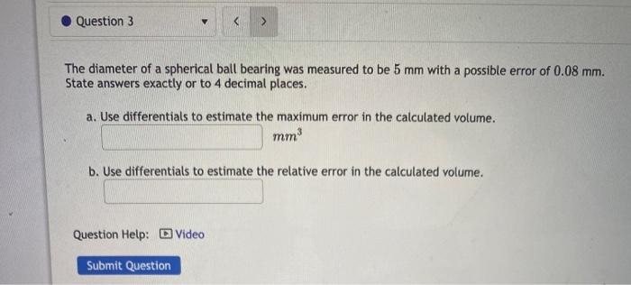 Solved Use linear approximation to estimate the amount of | Chegg.com