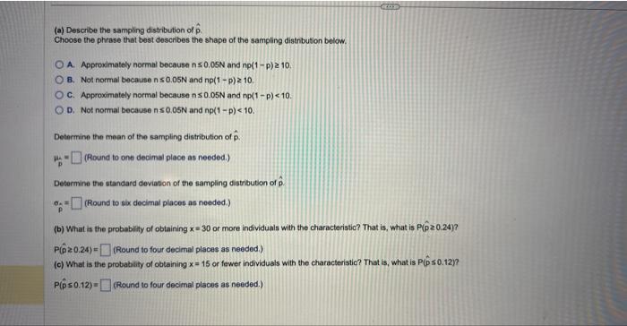 Solved Suppose a simple random sample of size n=125 is | Chegg.com