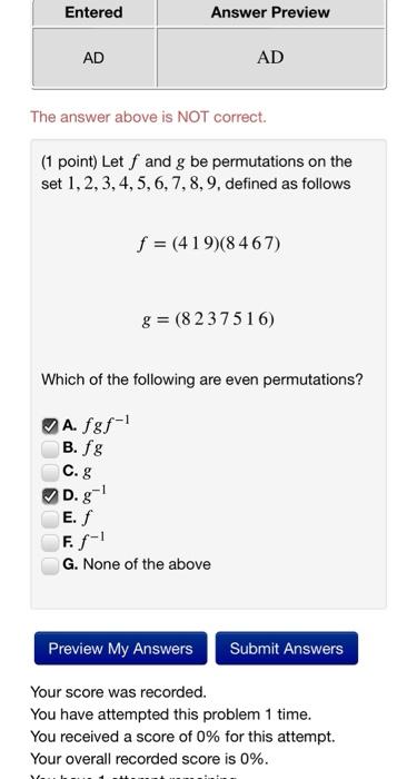 Solved can someone check this for me please? i cant see | Chegg.com