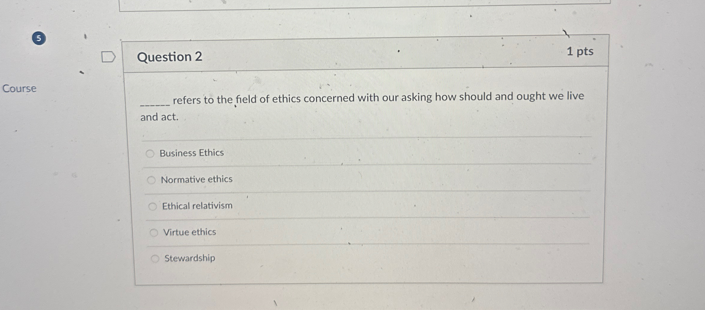 Solved 5CourseQuestion 21 ﻿ptsq, ﻿refers to the field of | Chegg.com