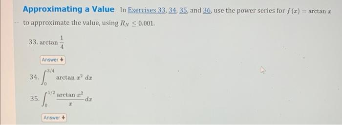 Solved Approximating a Value In Exercises 33, 34, 35, and | Chegg.com
