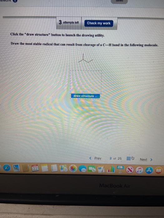 Solved 3 attempts left Check my work Click the "draw | Chegg.com
