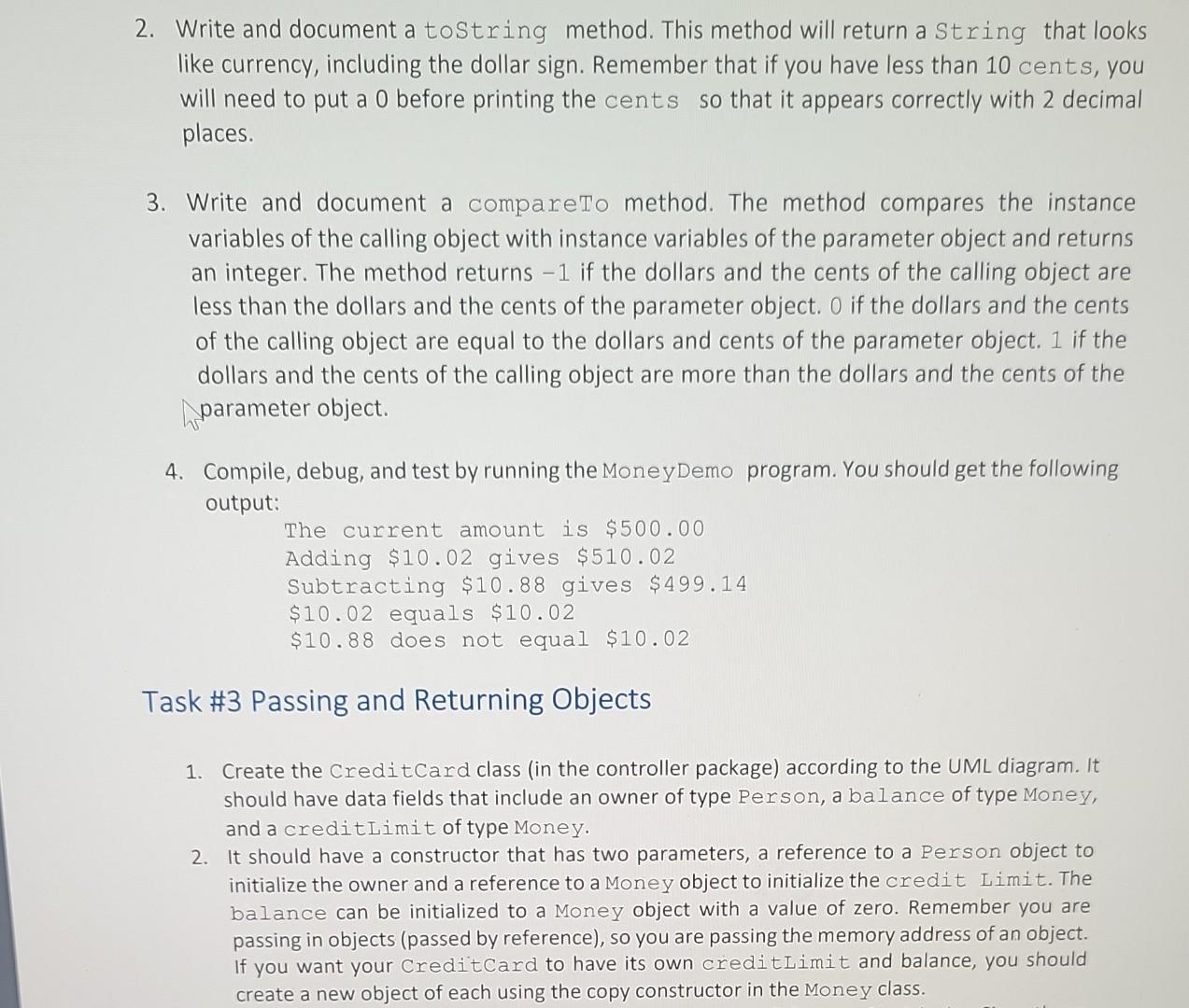 Solved - Be able to write a copy constructor - Be able to | Chegg.com