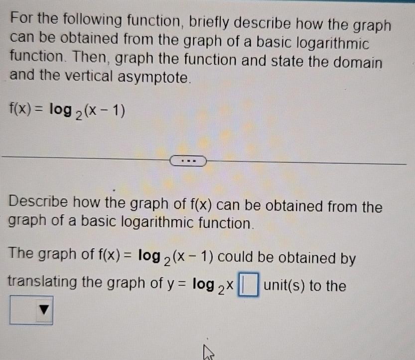 Solved For the following function, briefly describe how the | Chegg.com