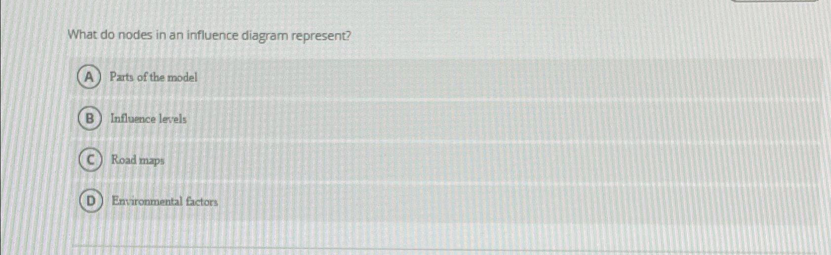 Solved What do nodes in an influence diagram represent?Parts | Chegg.com