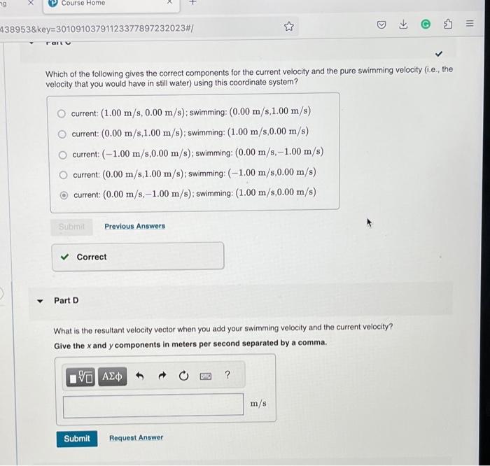 Solved What is the resultant velocity vector when you add | Chegg.com