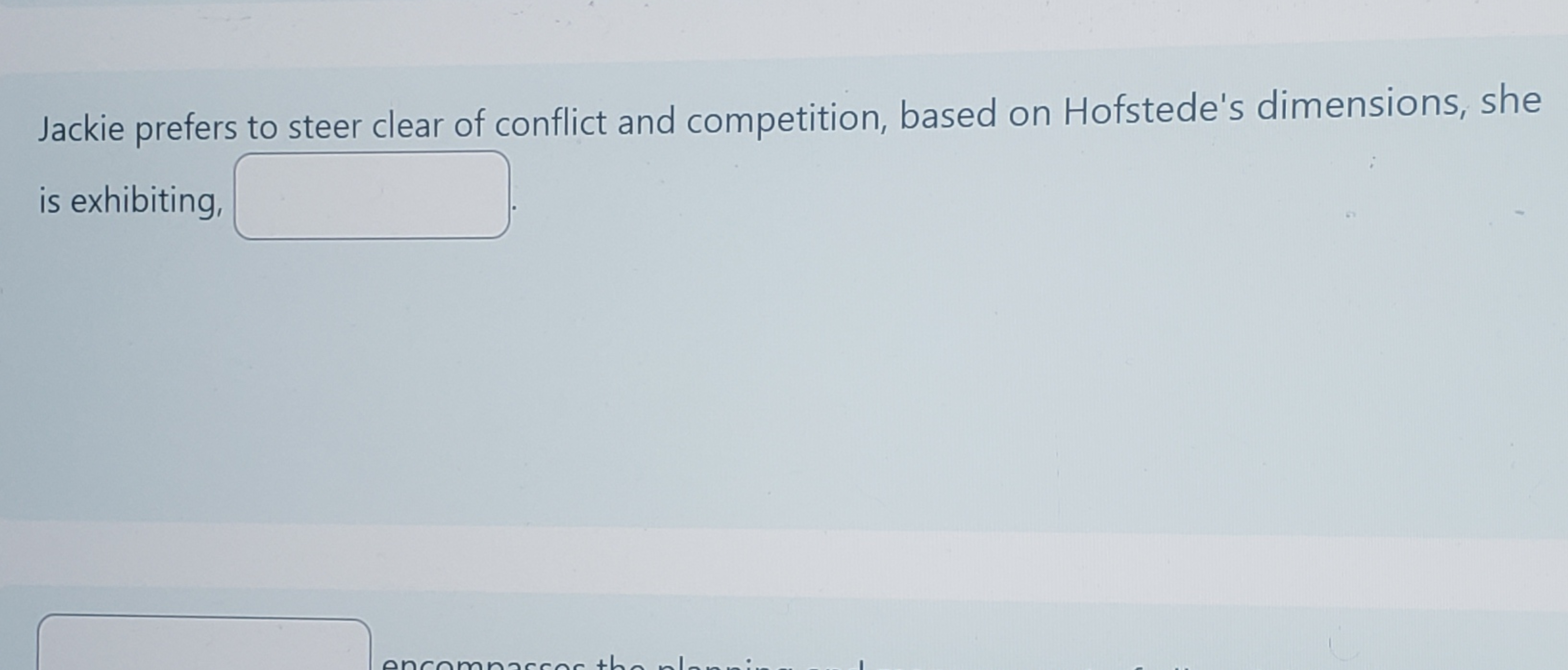Solved Jackie prefers to steer clear of conflict and | Chegg.com