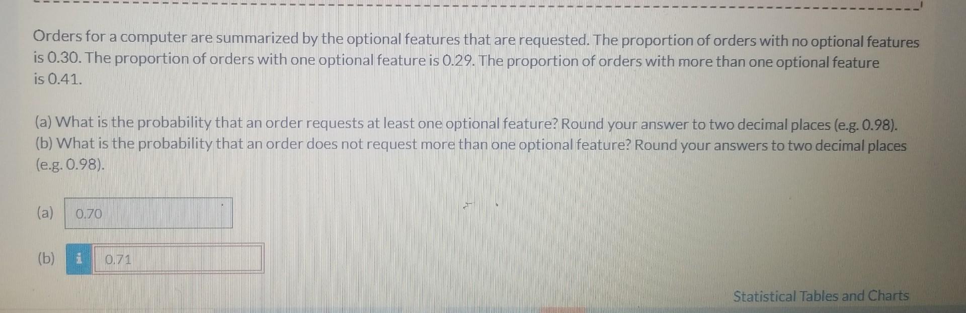 Solved Orders for a computer are summarized by the optional | Chegg.com