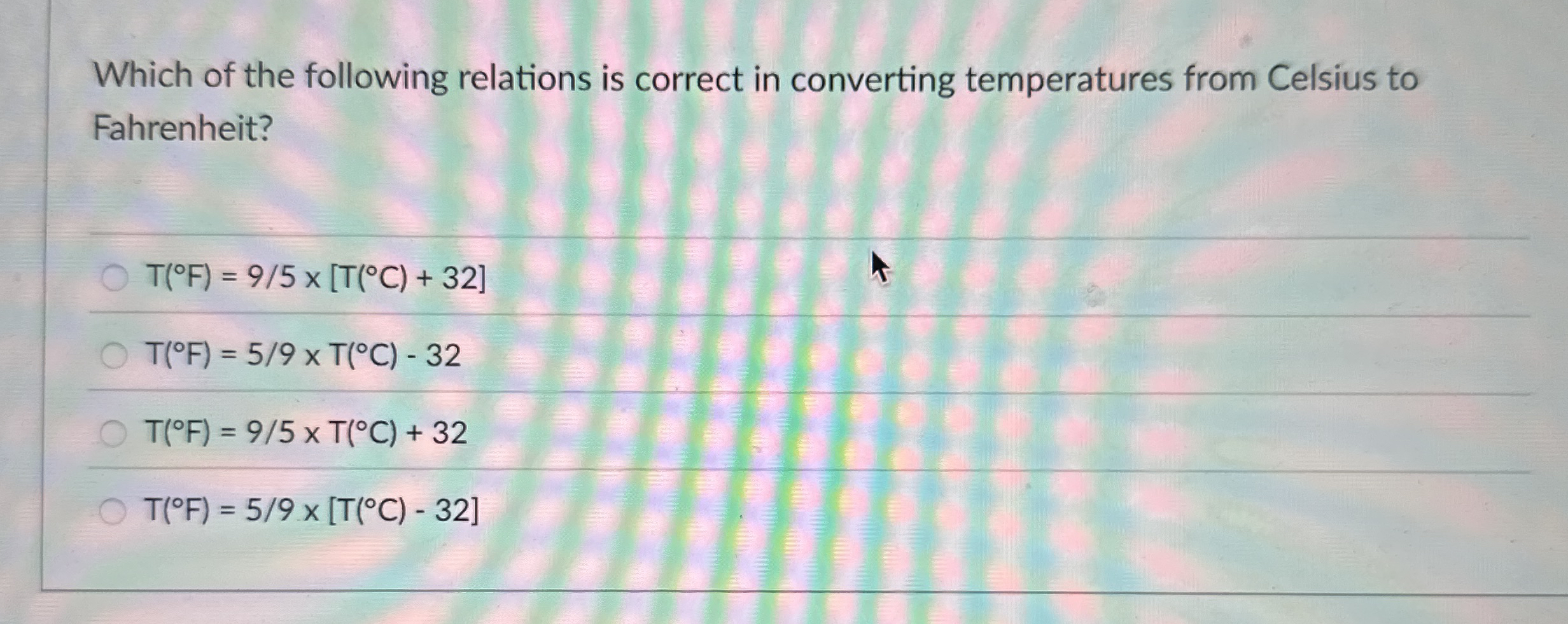 Solved Which of the following relations is correct in | Chegg.com