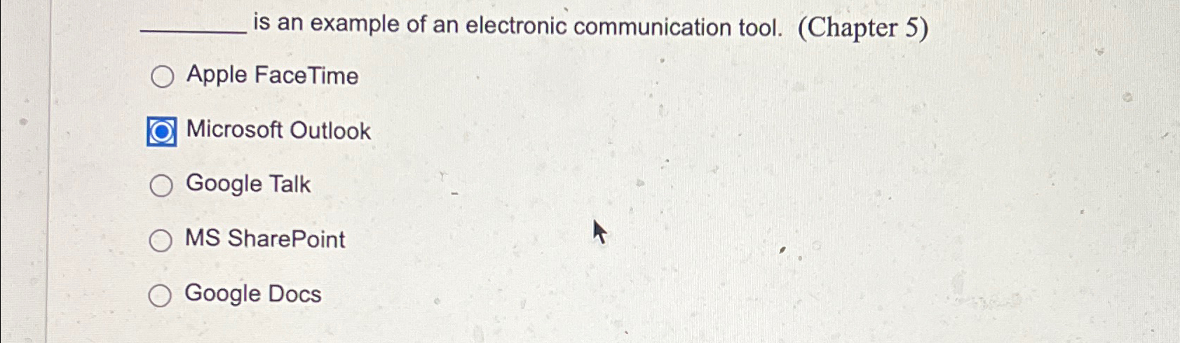 Solved is an example of an electronic communication tool. | Chegg.com