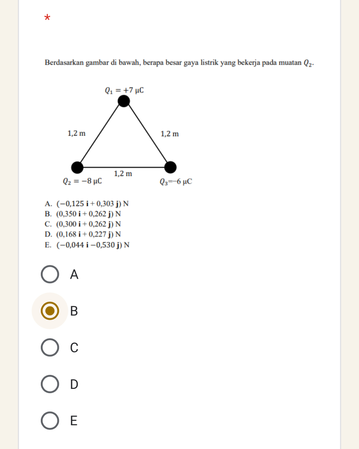 Solved Berdasarkan gambar di bawah, berapa besar gaya | Chegg.com