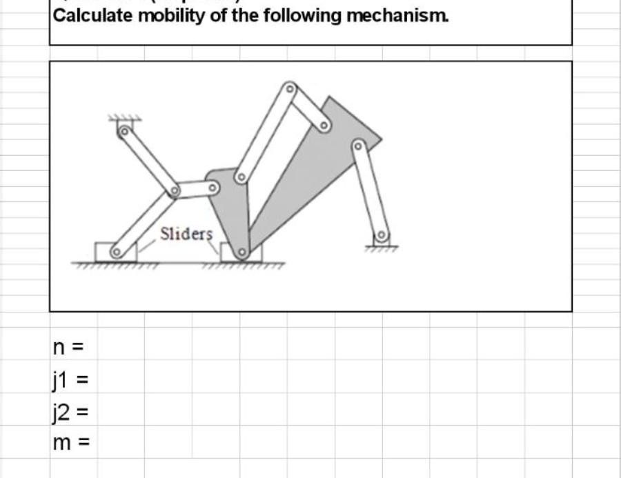 Solved Calculate mobility of the following mechanism. | Chegg.com