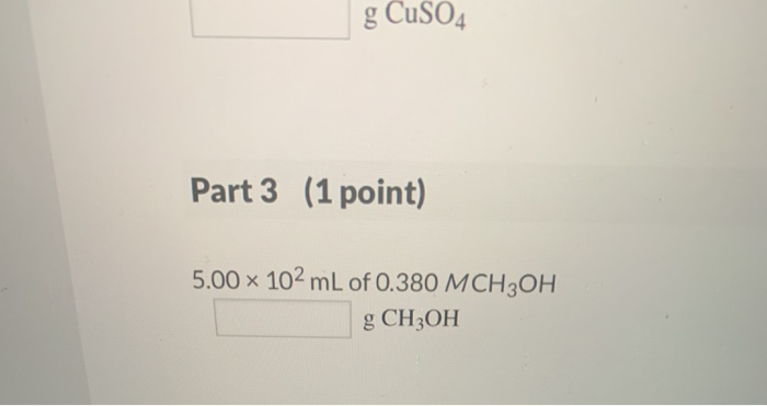 Solved How many grams of solute are needed to prepare each | Chegg.com