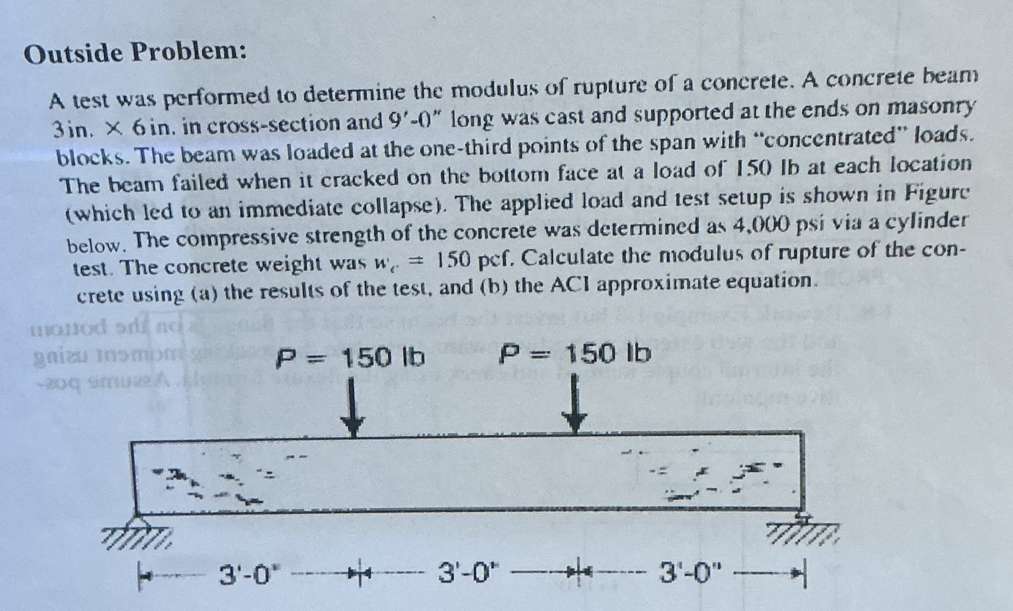 Solved Outside Problem:A test was performed to determine the | Chegg.com