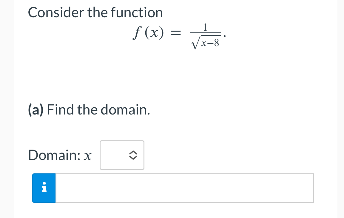 Solved Consider The Functionf X 1x 82 A ﻿find The