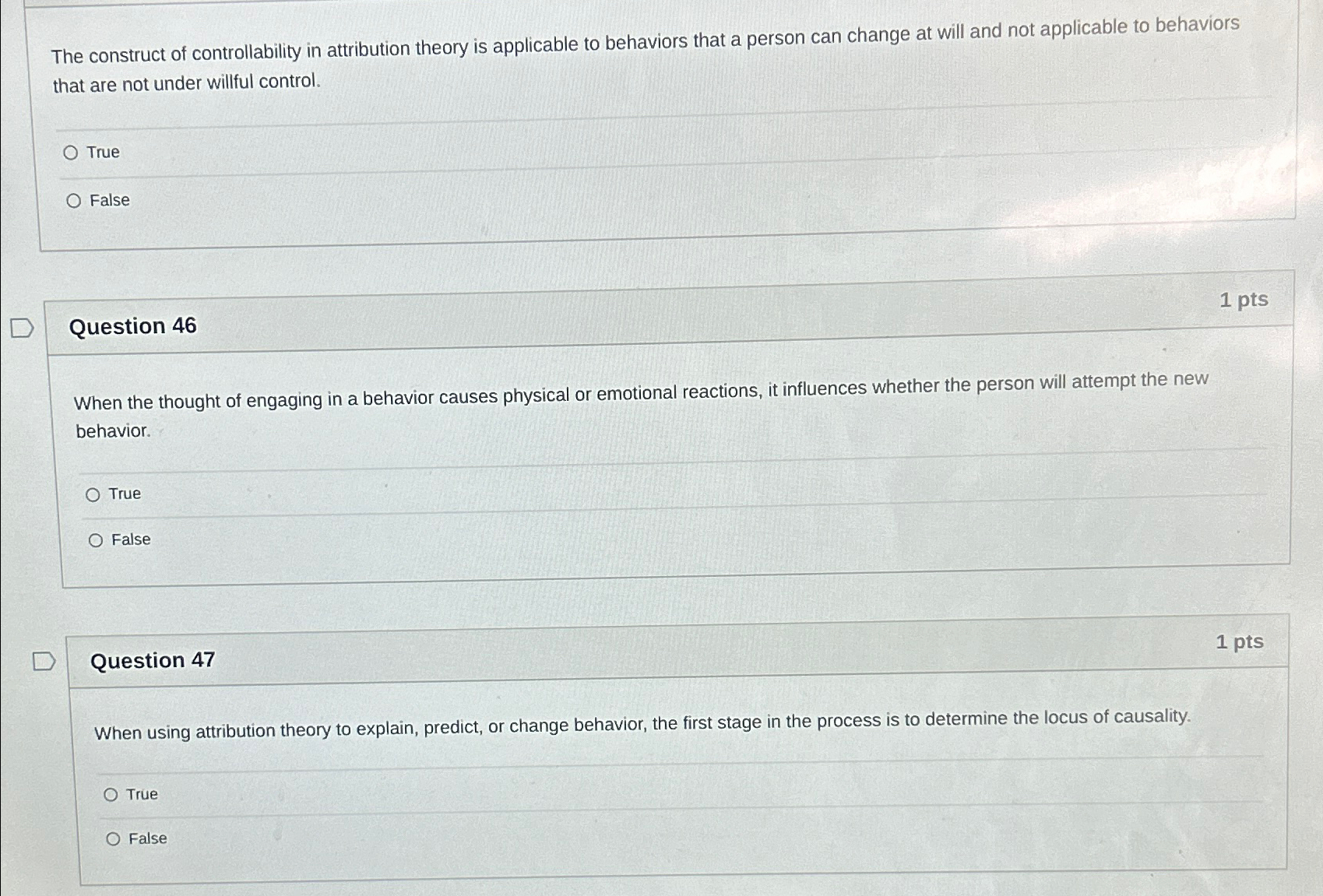 Solved The construct of controllability in attribution | Chegg.com
