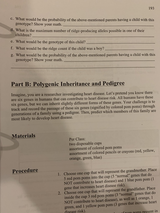 Solved The total fingerprint ridge count shows a polygenic | Chegg.com
