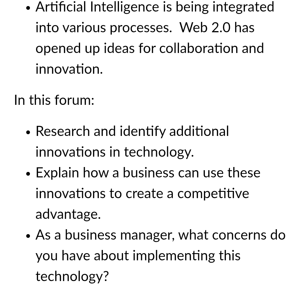Solved Artificial Intelligence is being integrated into | Chegg.com