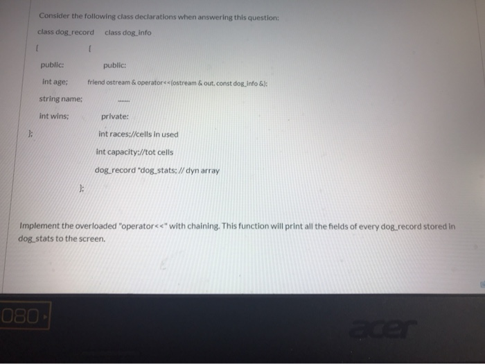 Solved Consider the following class declarations when | Chegg.com Solved Consider the following class declarations when | Chegg.com