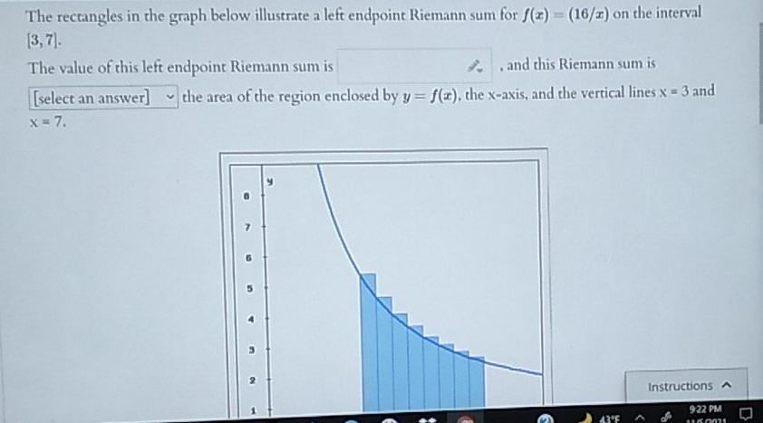 Solved The rectangles in the graph below illustrate a left | Chegg.com