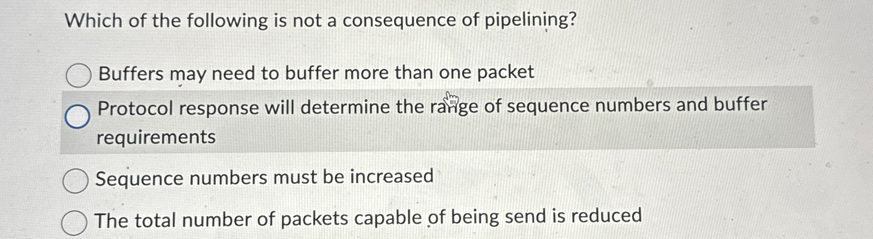 Solved Which of the following is not a consequence of | Chegg.com