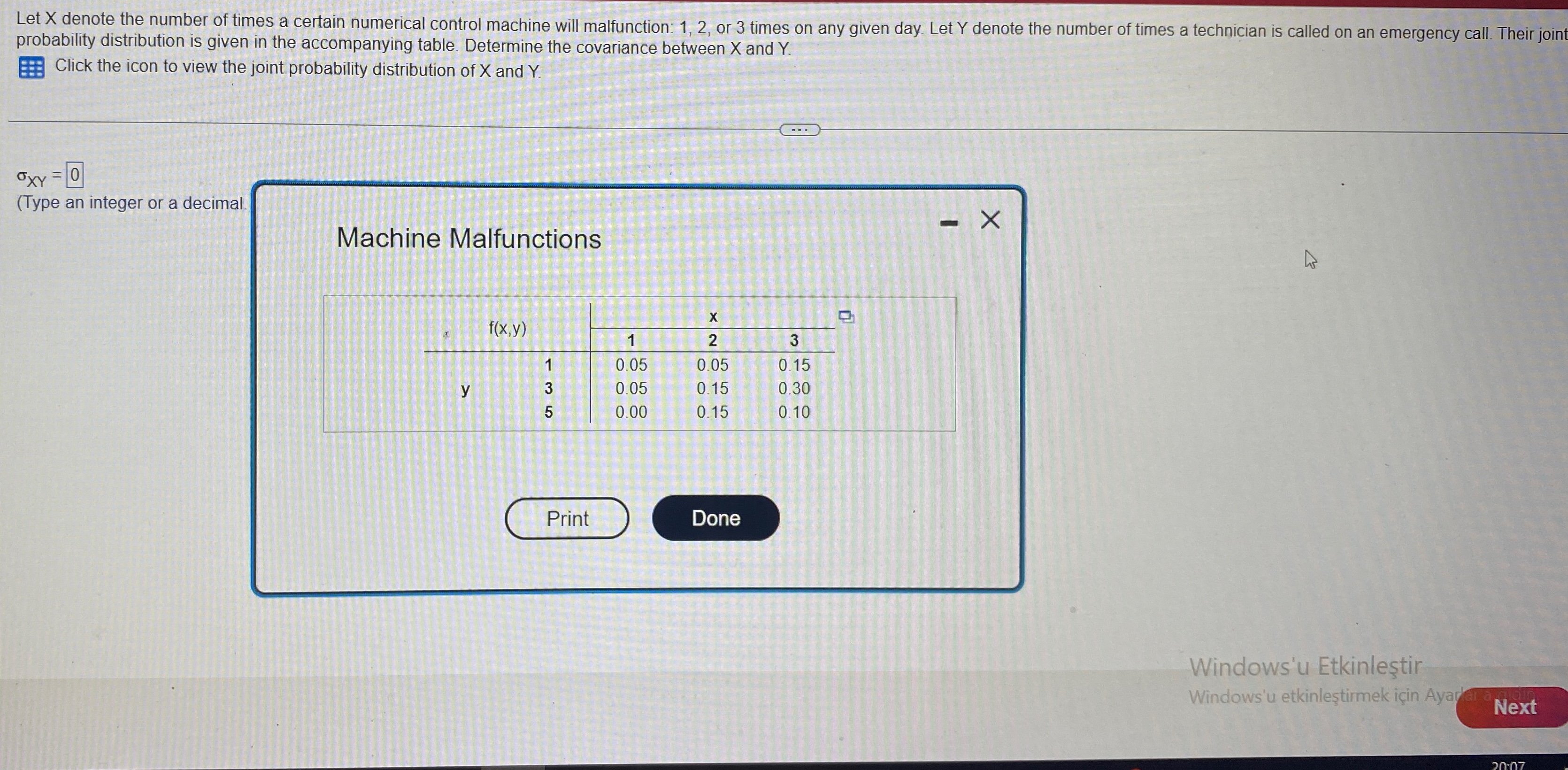Solved Let x ﻿denote the number of times a certain numerical | Chegg.com