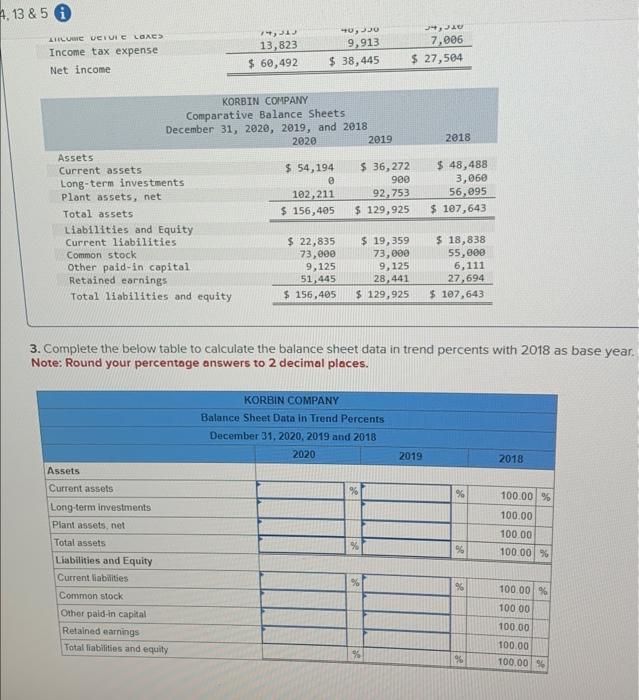 Solved 2. Complete the below table to calculate income | Chegg.com