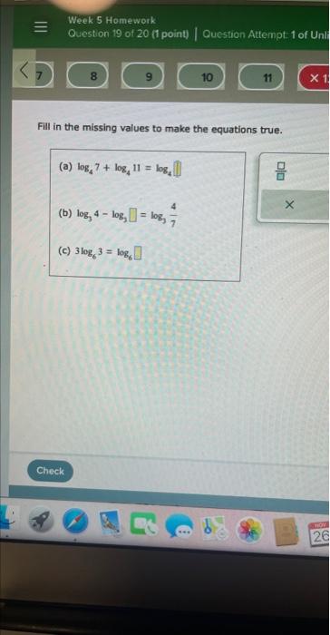 Solved Fill in the missing values to make the equations | Chegg.com