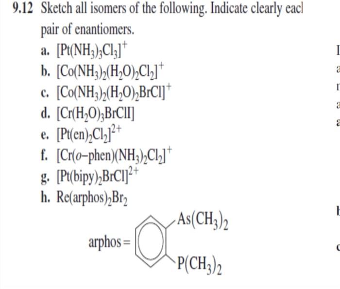 Solved 9.12 Sketch all isomers of the following. Indicate | Chegg.com