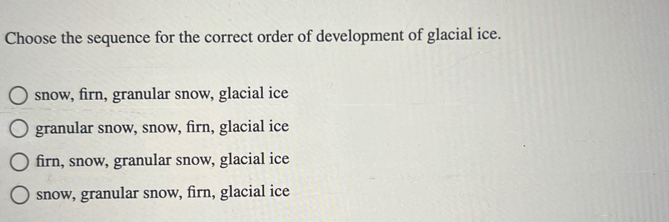 Solved Choose the sequence for the correct order of | Chegg.com