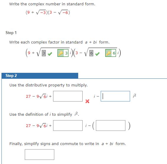 Solved Write the complex number in standard | Chegg.com