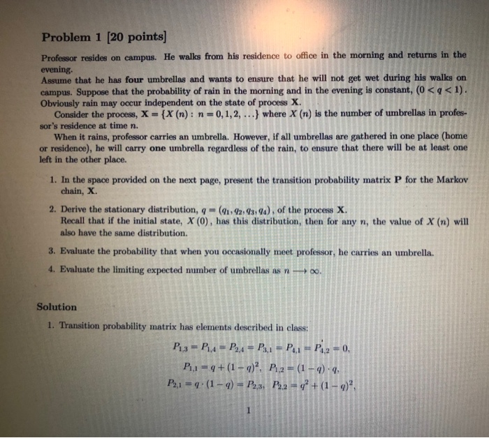 This is what i want solvedhere is problem 1 and its | Chegg.com