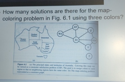 Solved How many solutions are there for the mapcoloring | Chegg.com