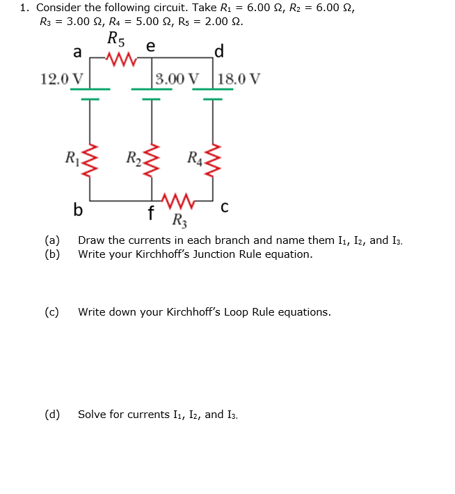 Consider the following circuit. Take | Chegg.com