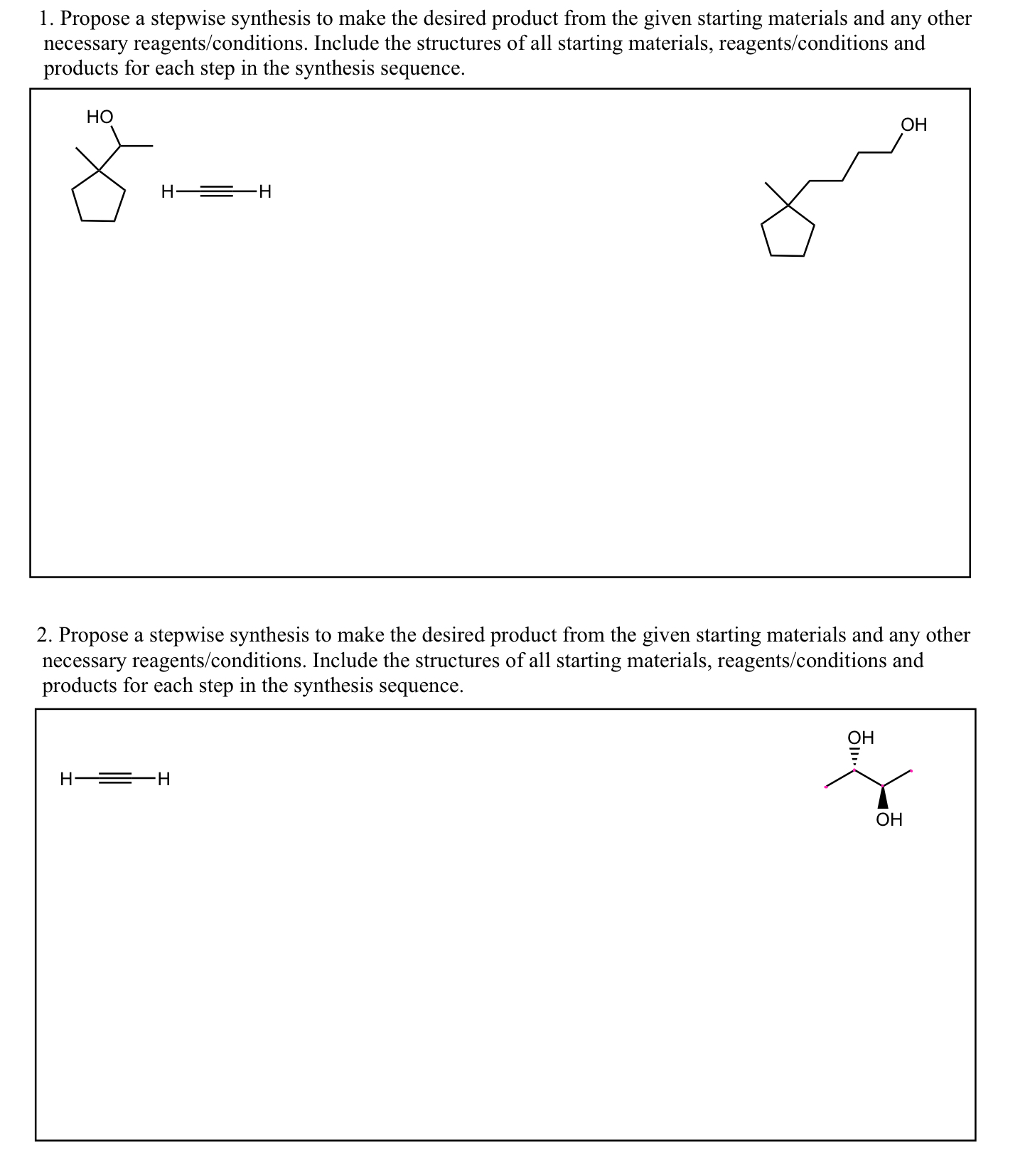 Solved Please help with orgo!!!Propose a stepwise synthesis | Chegg.com