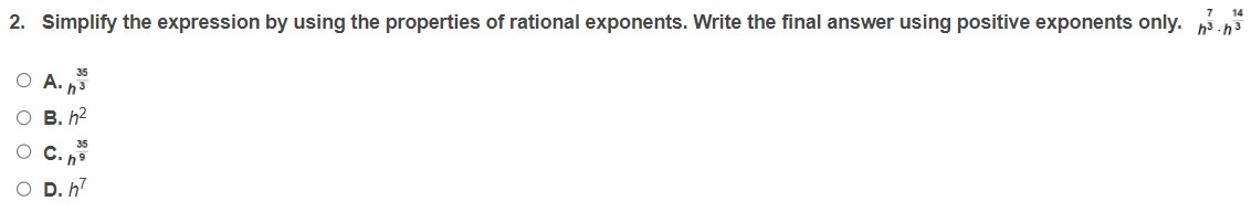 Solved Simplify the expression by using the properties of | Chegg.com